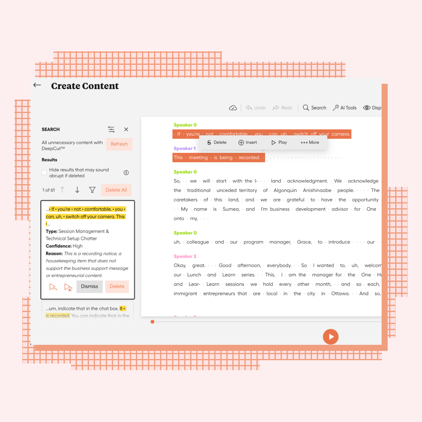 DeepCut™ Smart AI Editing | Trebble